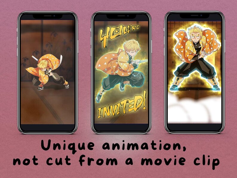 Invitación de cumpleaños de Zeni-tsu de Slayer: Video Anime ...