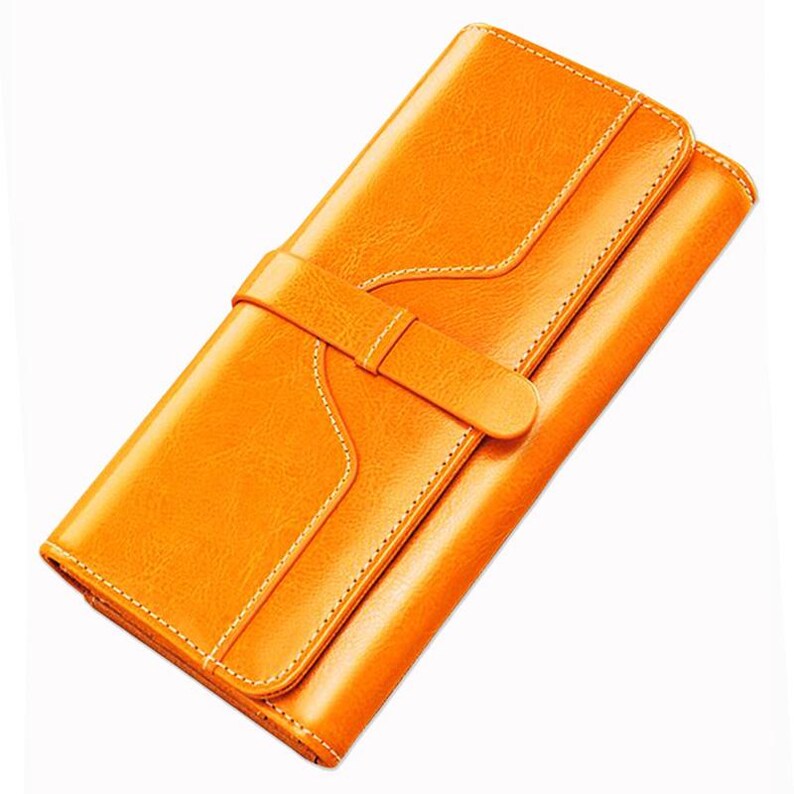 Women's Wallet, Women's Leather Wallet, Long Wallet, Multi-card Slot ...