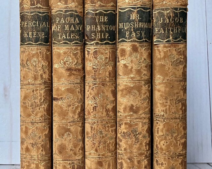 Antique Book Set – Six Matching Books From the Mid-1800’s - Etsy