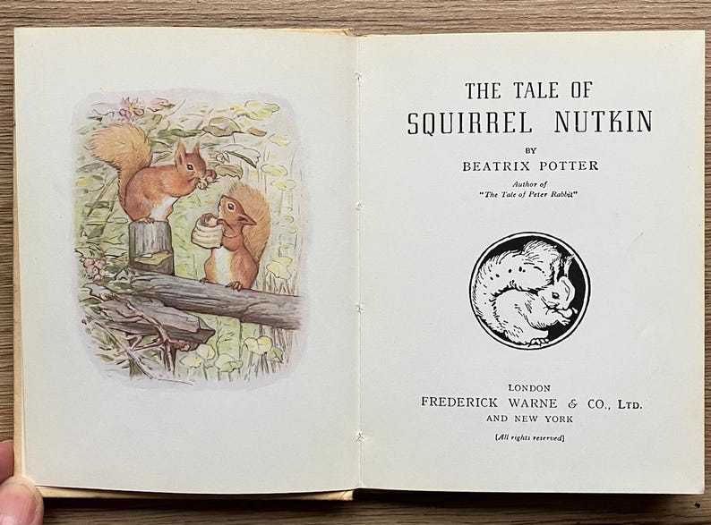 Vintage Copy of Squirrel Nutkin by Beatrix Potter - Etsy