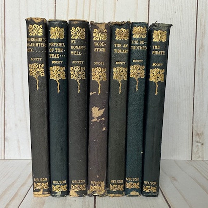 Decorative Books Leatherbound - Etsy