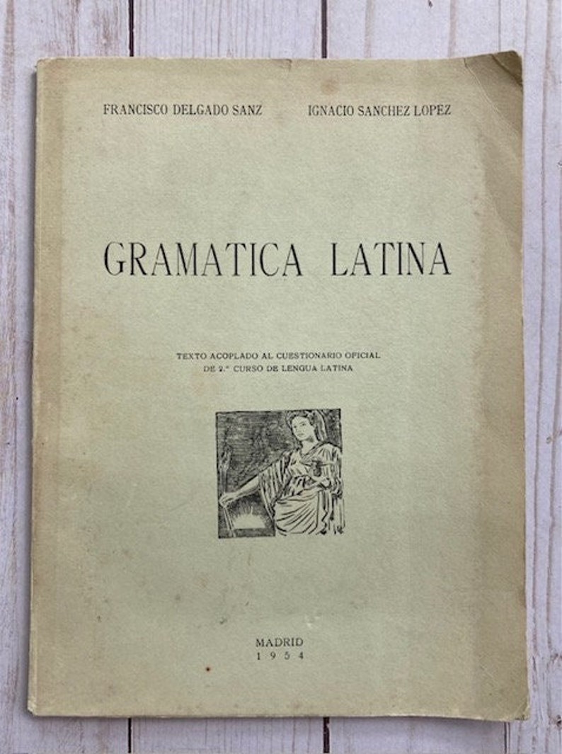 Vintage Book From 1954 Gramatica Latina Latin Grammar Book in Spanish ...
