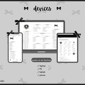 ୨୧ Dark Coquette Themed Notion Template | Aesthetic Notion Planner ...