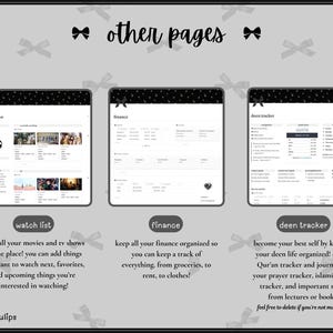 ୨୧ Dark Coquette Themed Notion Template | Aesthetic Notion Planner ...