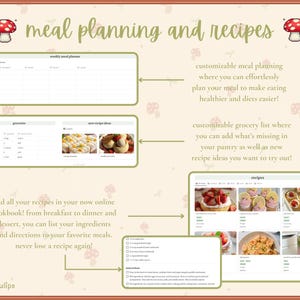 ୨୧ Cottagecore Themed Planner Template | Aesthetic Notion Planner ...