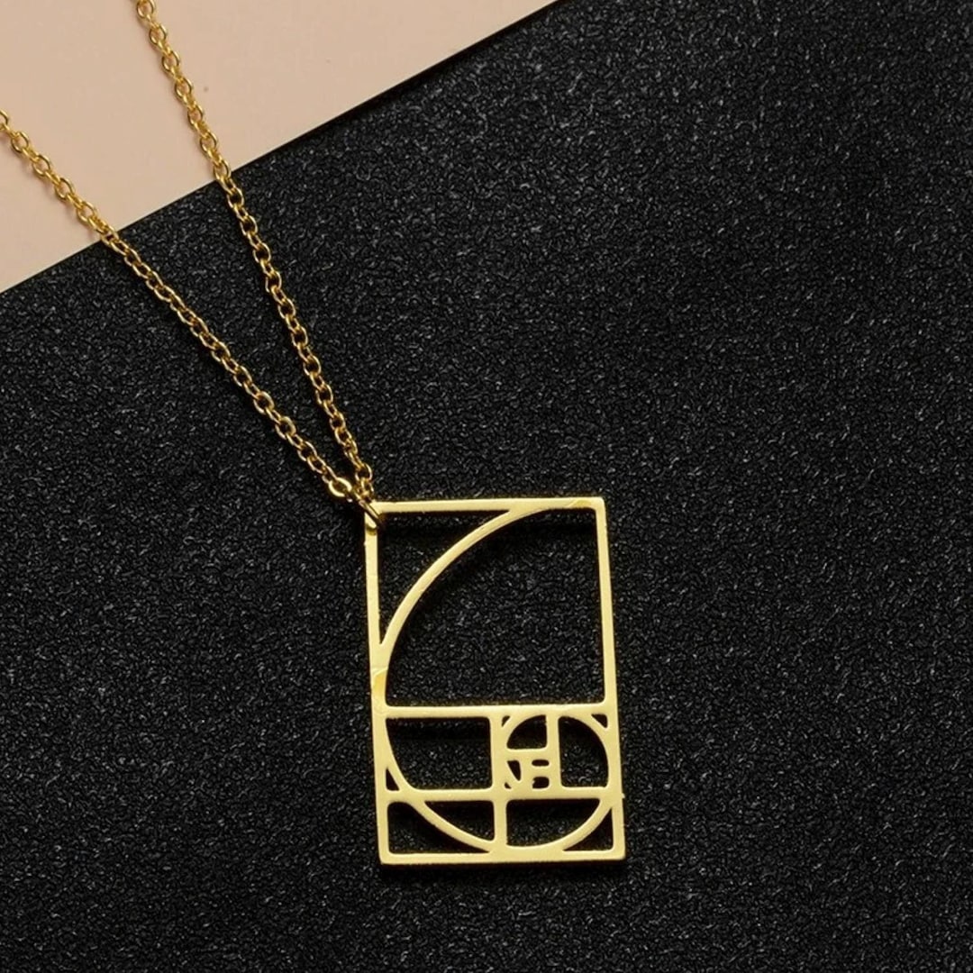 Golden Ratio Necklace Fibonacci Spiral Pendant, Unique Math & Science ...