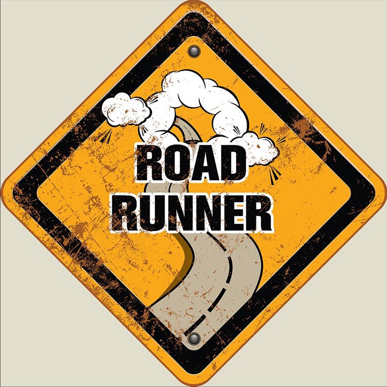 Road Runner Sign | Printable File - Etsy