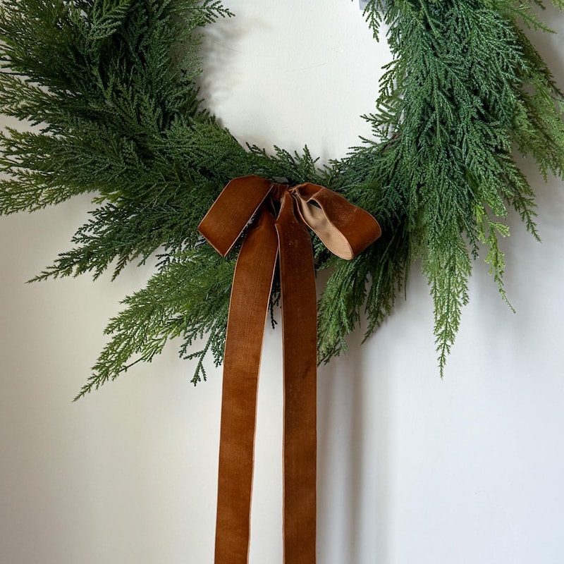 Wreath Bow With M - Etsy