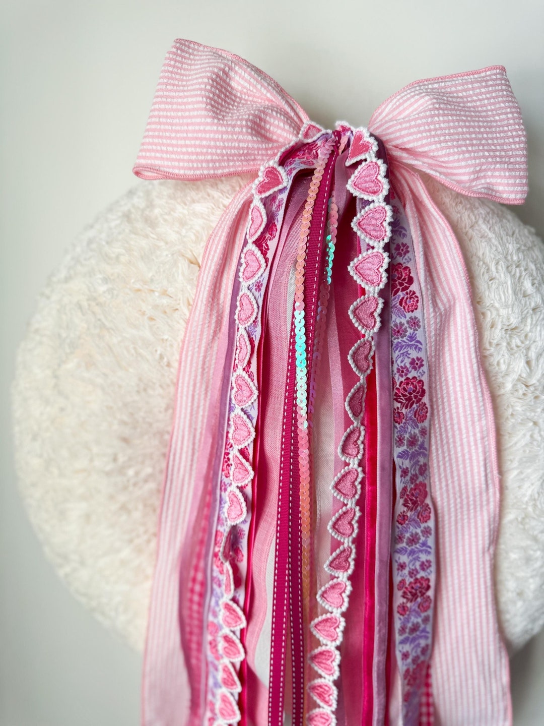 Valentine's Ribbon Bundle for Wreath Ribbon Set Valentines Day Decor ...