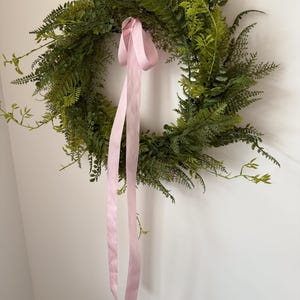 Silk Ribbon for Spring Pink Silk Ribbon for Wreath Flowy Ribbon for ...