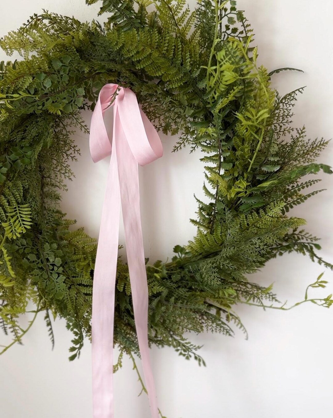 Silk Ribbon for Spring Pink Silk Ribbon for Wreath Flowy Ribbon for ...