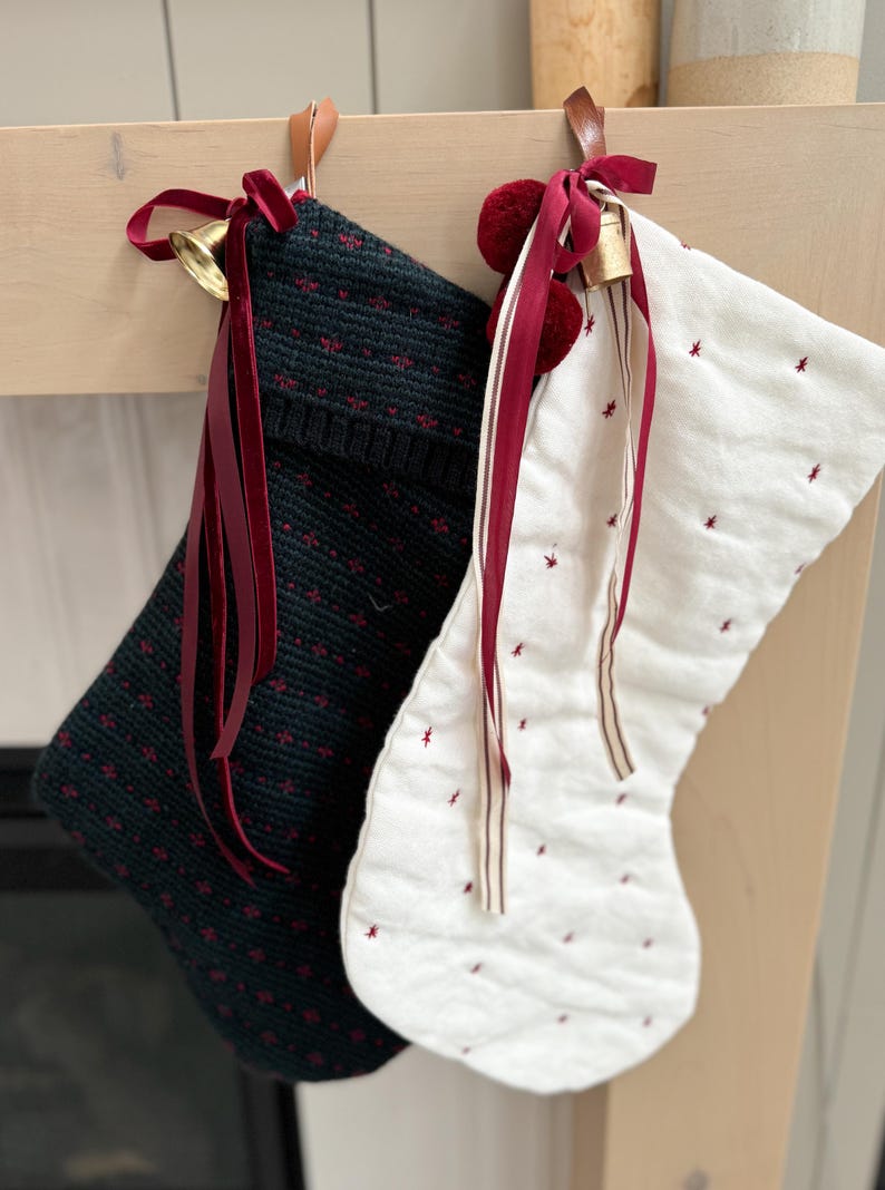 Stocking Clip Ribbon Christmas Ribbon for Stocking Accessory Bell for ...