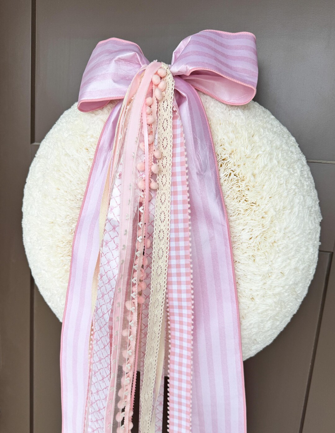 Pink Ribbon Bundle for Baby Girl Ribbon Set Pink Baby Girl Decor for ...