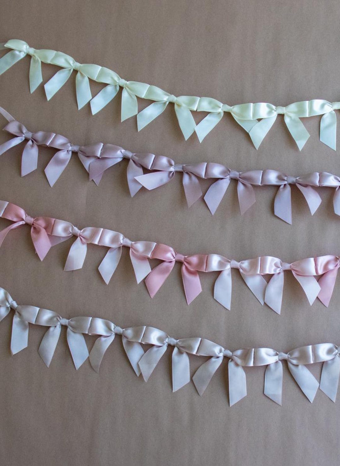 Valentine's Day Garland Decor Pink Bow Garland Valentine's Decor ...