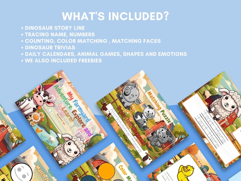 Farm Themed Busy Book Printable Templates Canva Busy Book Templates - Etsy