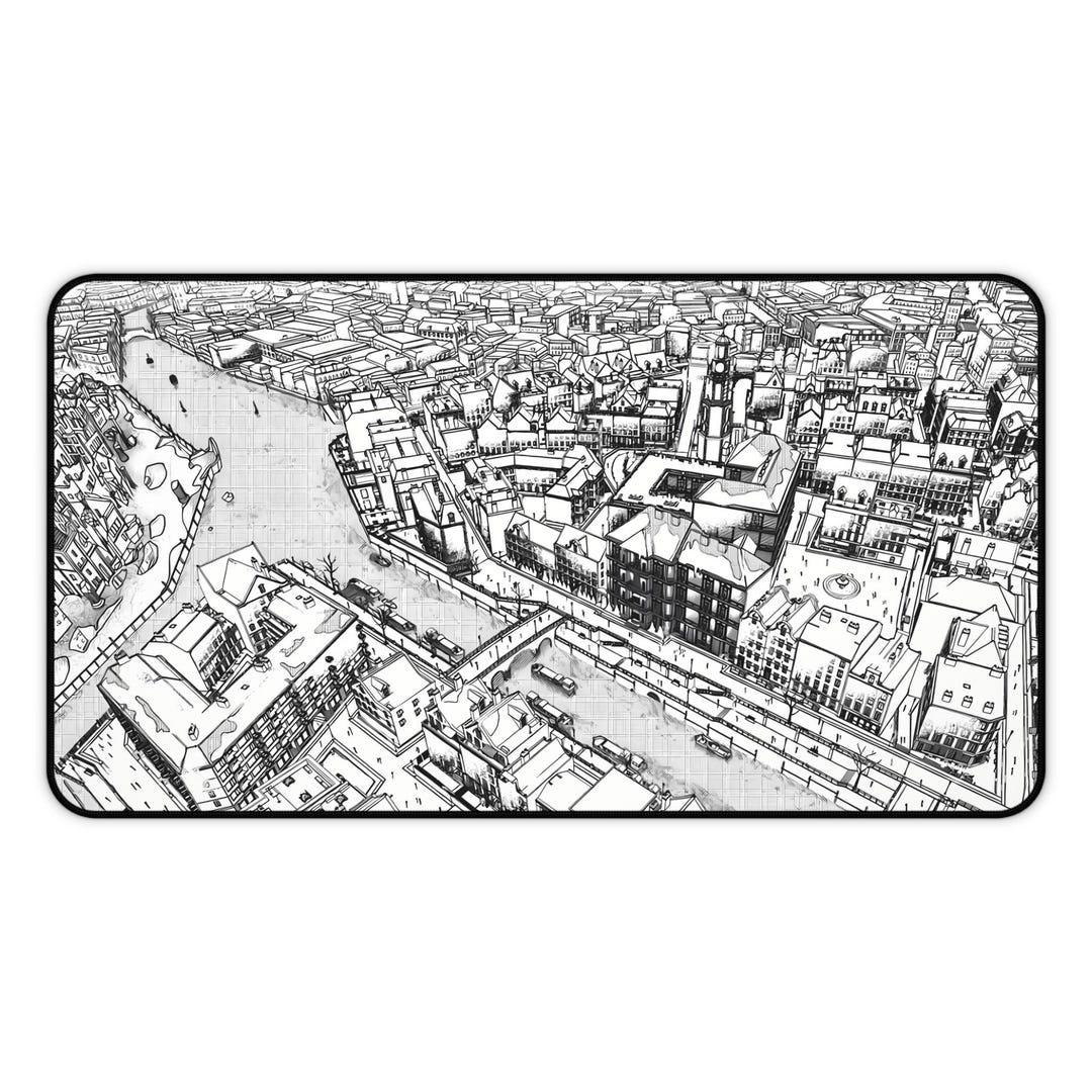 Limbus Company City Map Desk Mat | V Corp Leviathan Inspired XXL Gaming ...
