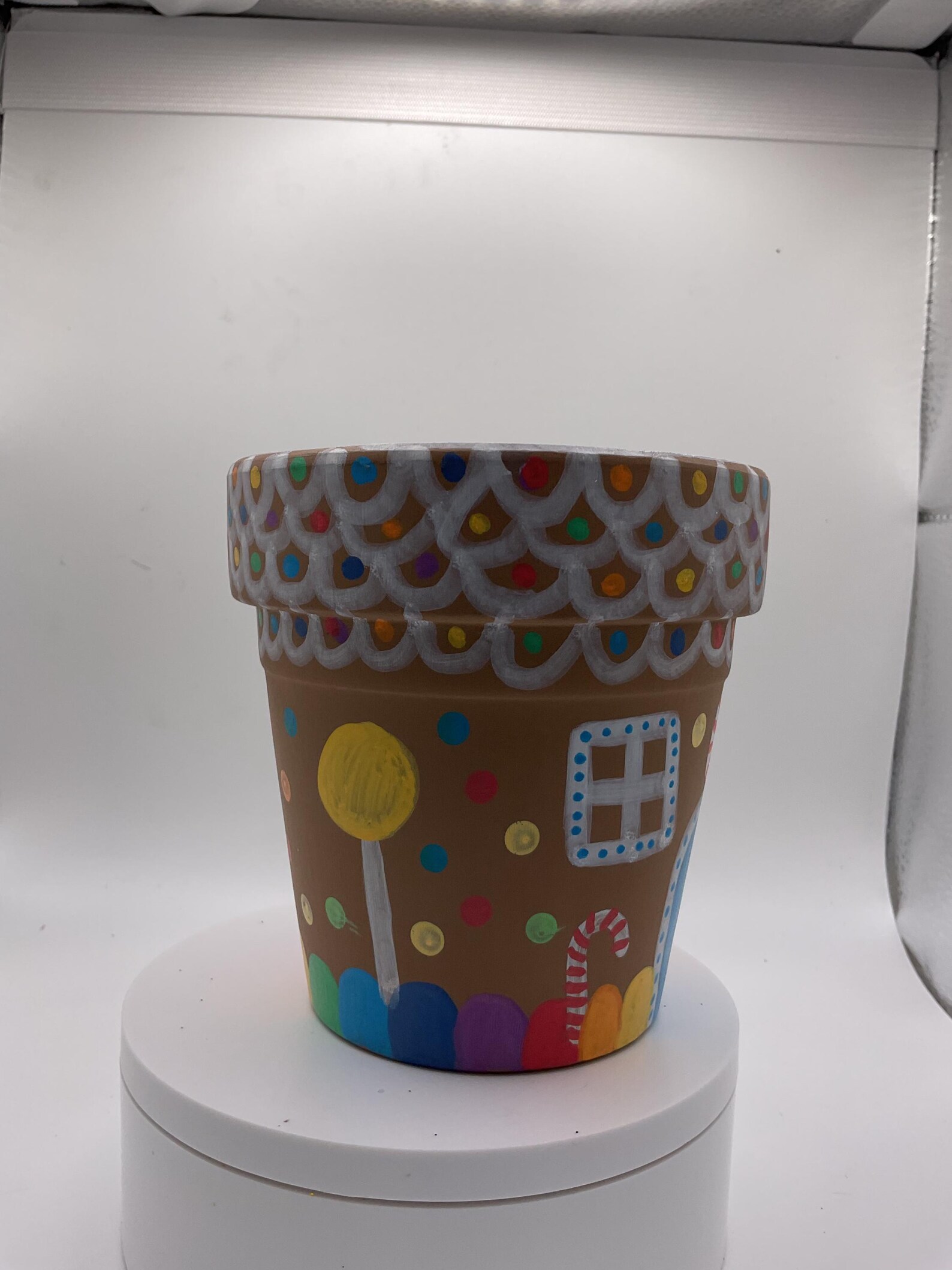 Gingerbread House Pot - Etsy