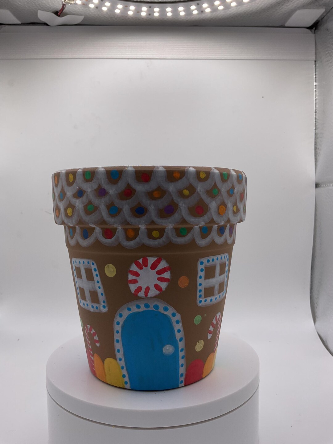 Gingerbread House Pot - Etsy