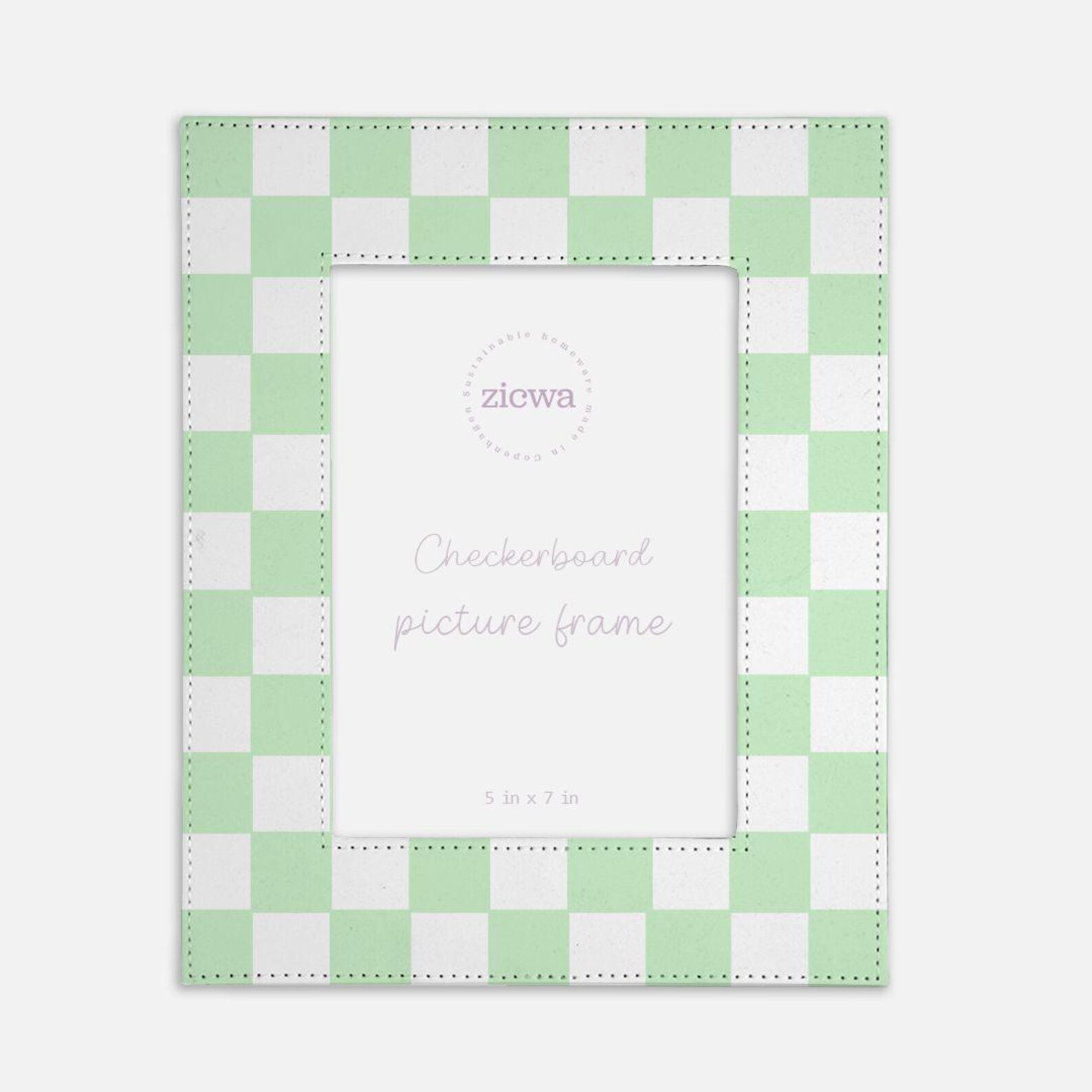Cute Checkerboard Photo Frames 5x7 Inch Faux Leather Adorable Home ...