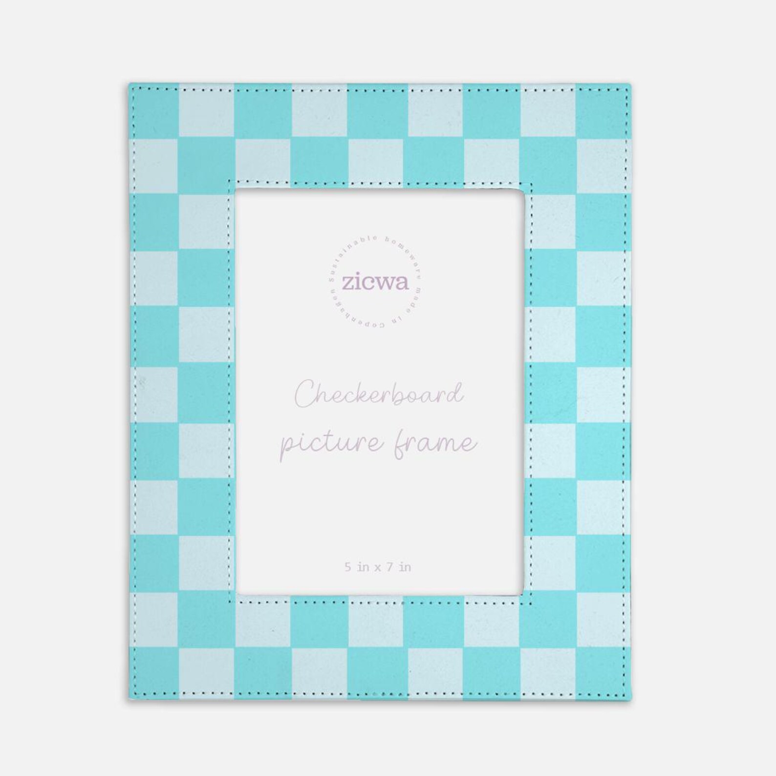 Cute Checkerboard Photo Frames 5x7 Inch Faux Leather Adorable Home ...