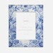 Elegant Blue and White Toile De Jouy Faux Leather Picture Frame 5x7 ...