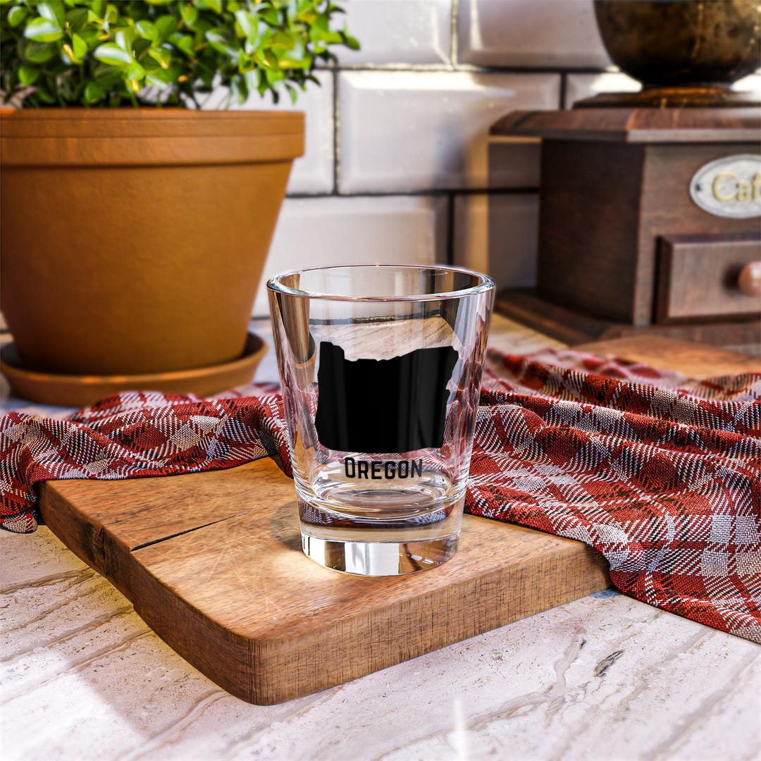 Oregon State Cascadian Craftworks Pacific Northwest Shot Glass 1.5 Oz ...