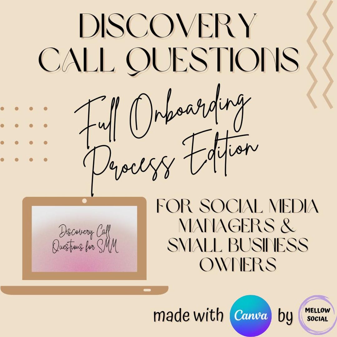 Discovery Call Template | 40+ Questions: Marketing, Branding, Sales ...