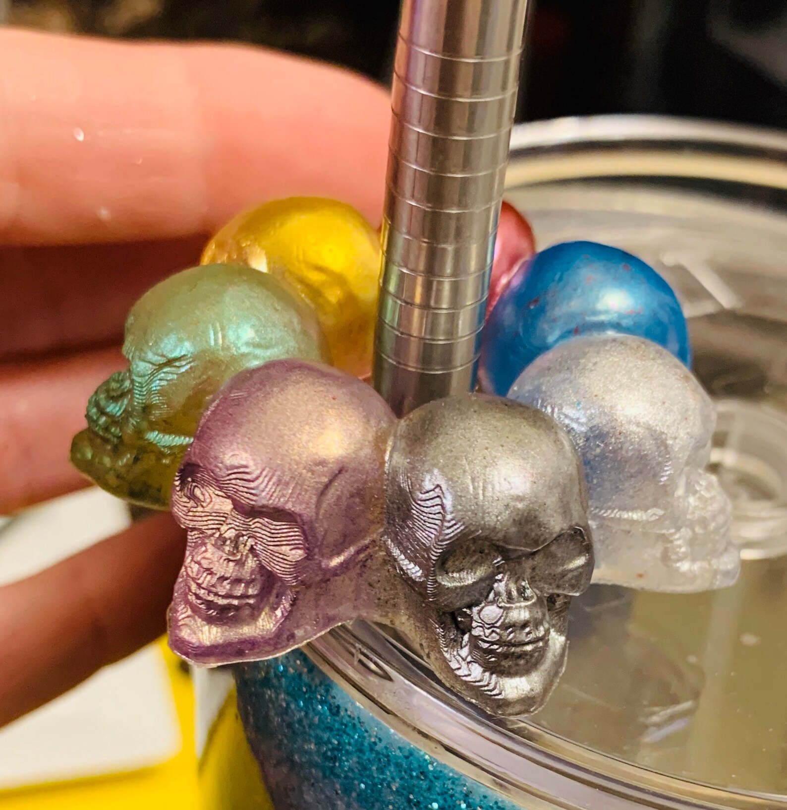 Skull straw topper straw topper skull beautiful tumbler | Etsy