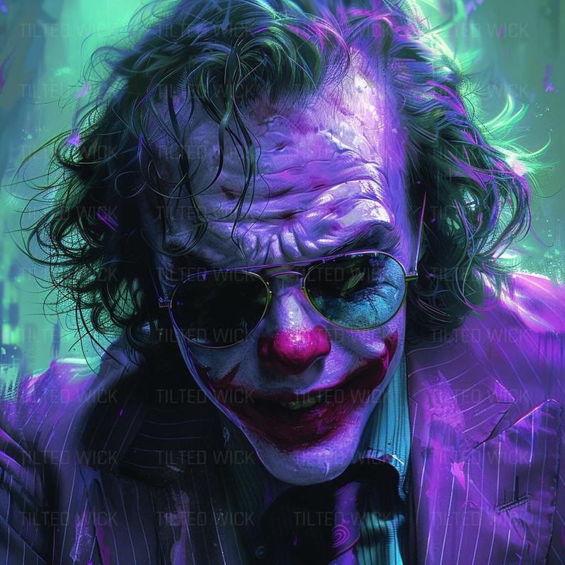 Joker Villain PNG Bundle Sublimation Print Files - Etsy