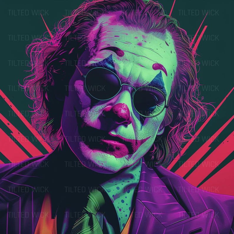 Joker Villain PNG Bundle Sublimation Print Files - Etsy