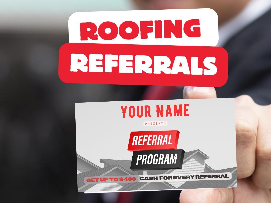 Roofing Referrals Business Cards- Restoration Cards- Referral Cards - Etsy
