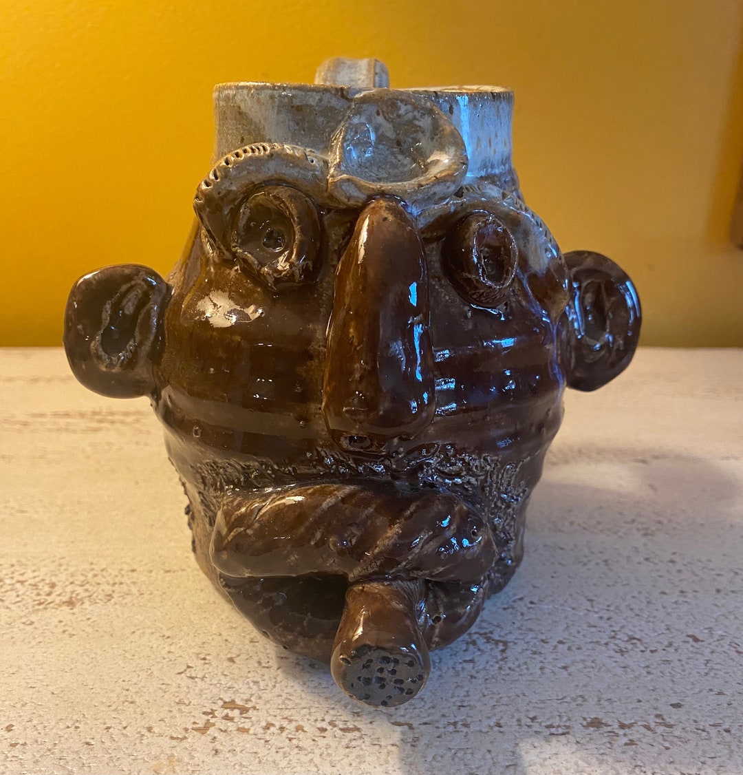 Seegar Shorty Face Jug by Jim Mcdowell SPRING SALE - Etsy