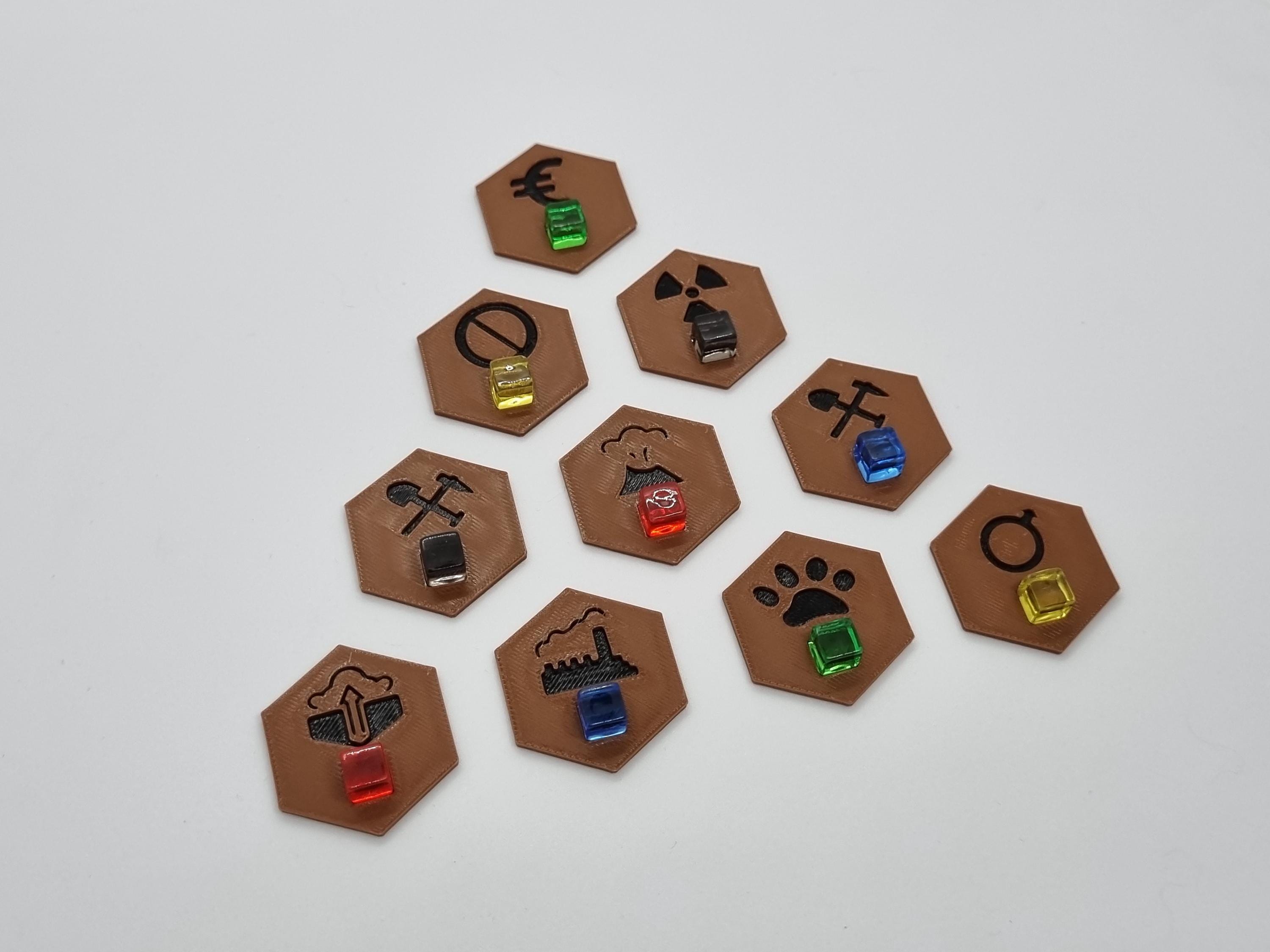 Terraforming Mars Overlay Hexagon Grid - Etsy