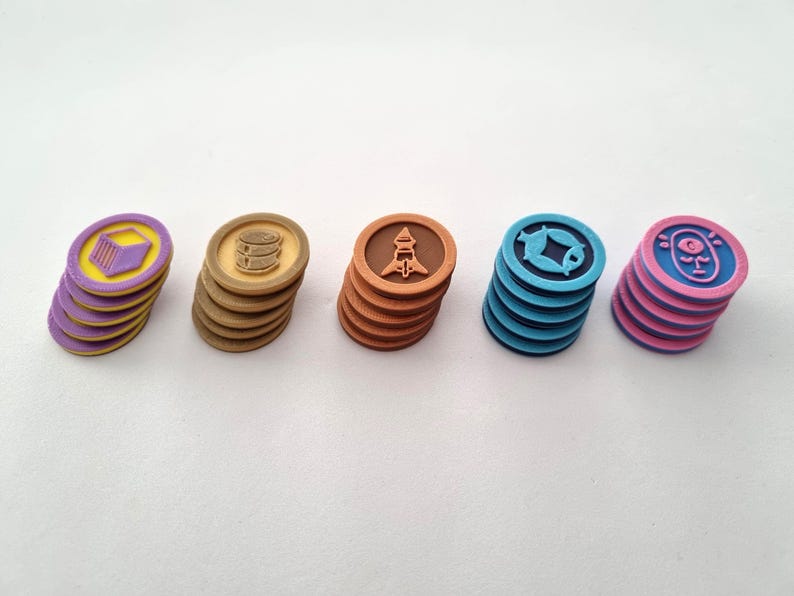 Arcs Resource Token Uprade Set, Double Sided, 25 Pcs - Etsy
