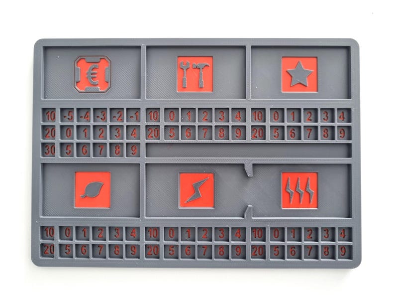 Terraforming Mars Player Board Set, 5 Colors - Etsy