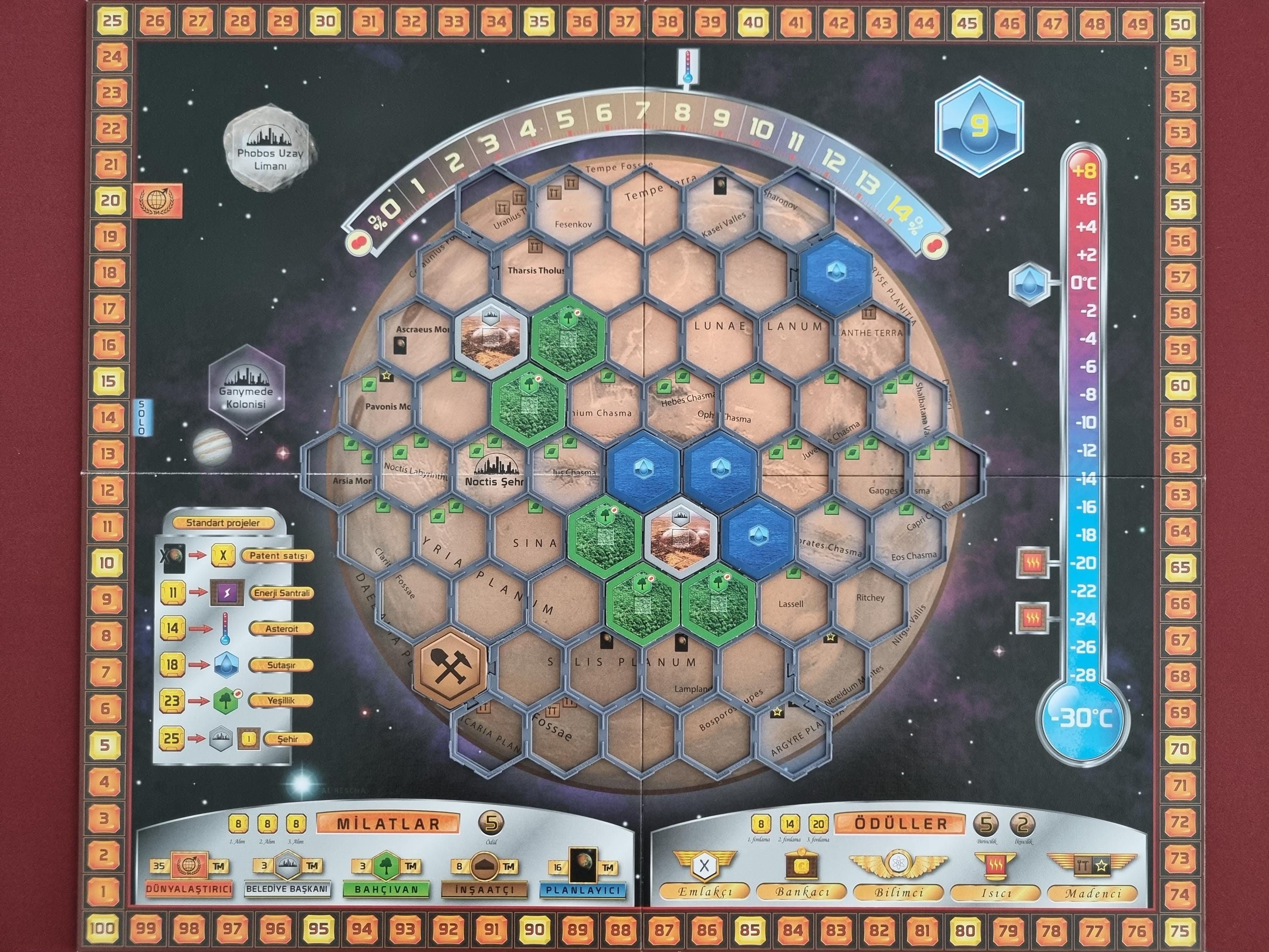 Terraforming Mars Overlay Hexagon Grid - Etsy
