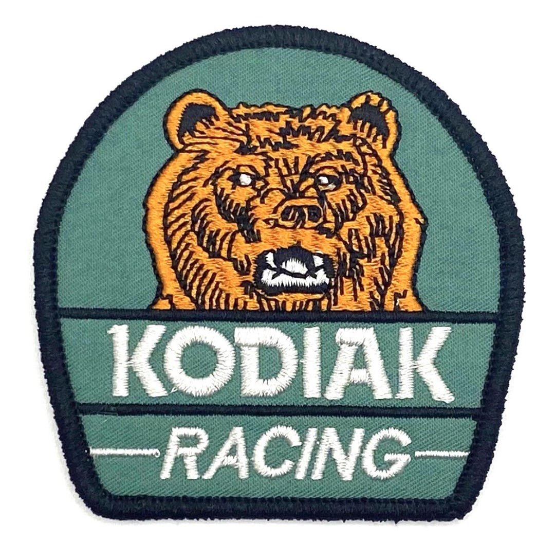 Kodiak Racing Tobacco Dip Snuff Nascar Series Retro Vintage Style Patch