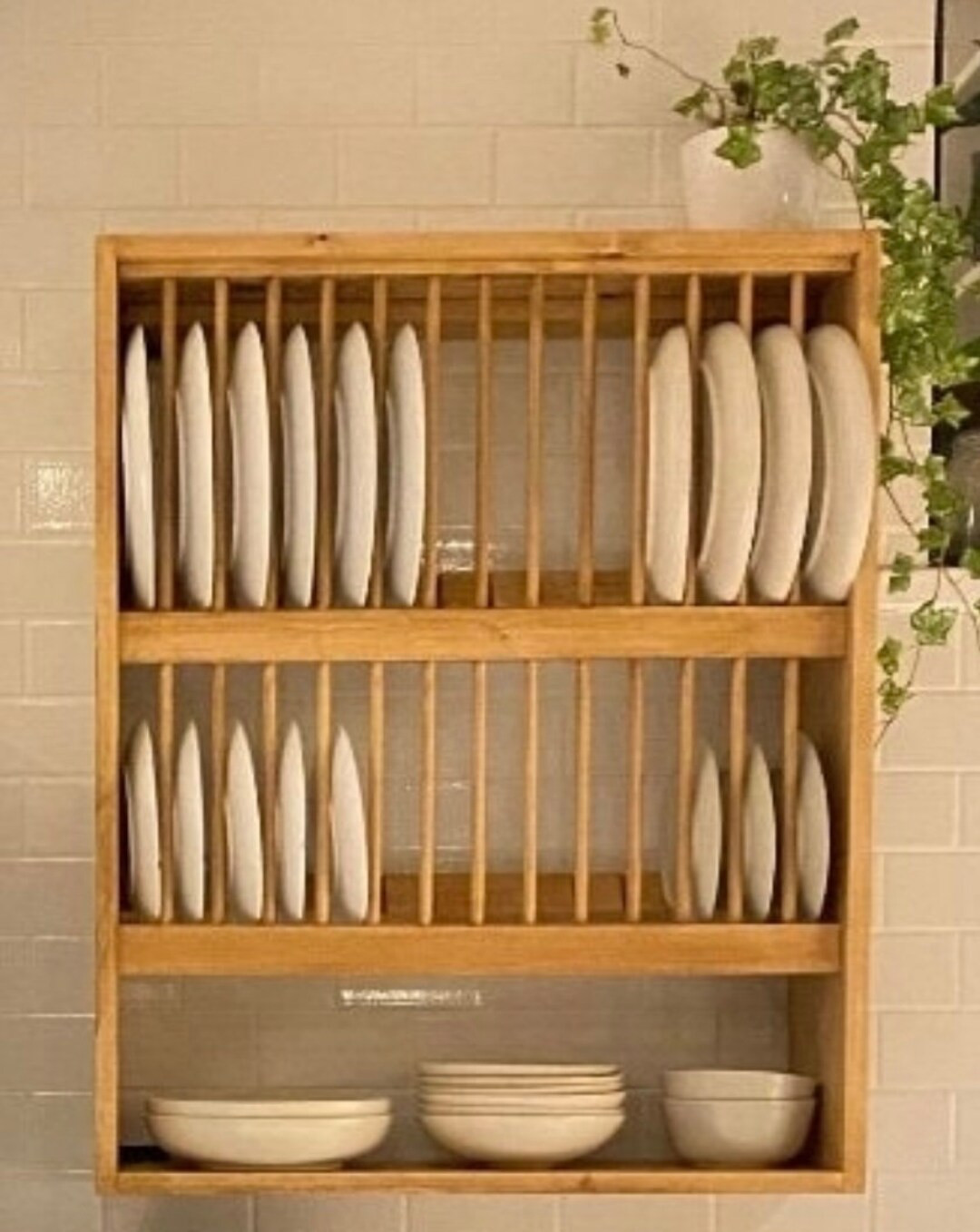 The Highham Bespoke Plate Rack Choice of Stain Finish Deposit Option ...
