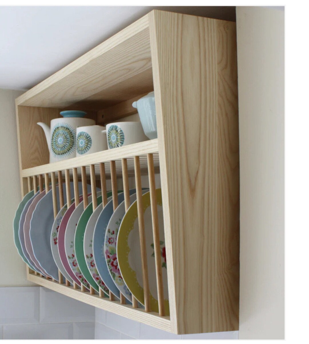 The Edale Bespoke Plate Rack Natural Finish Deposit Option Available ...