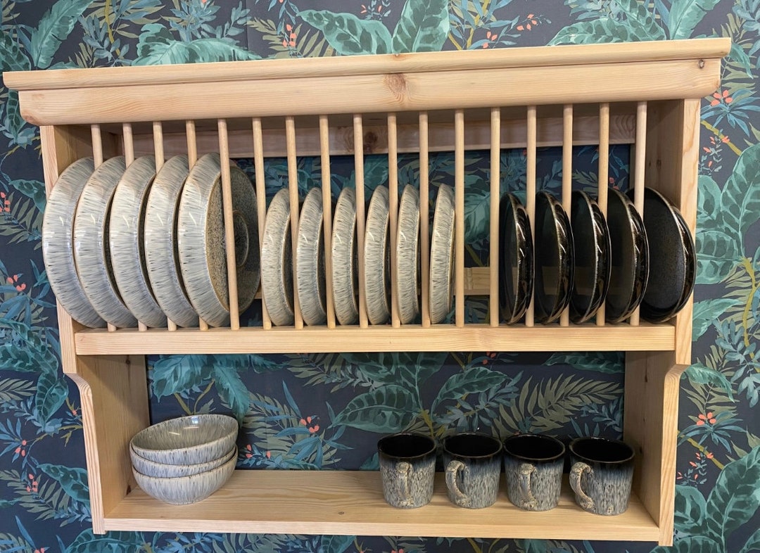 The Peak Bespoke Plate Rack Natural Finish Deposit Option Available - Etsy