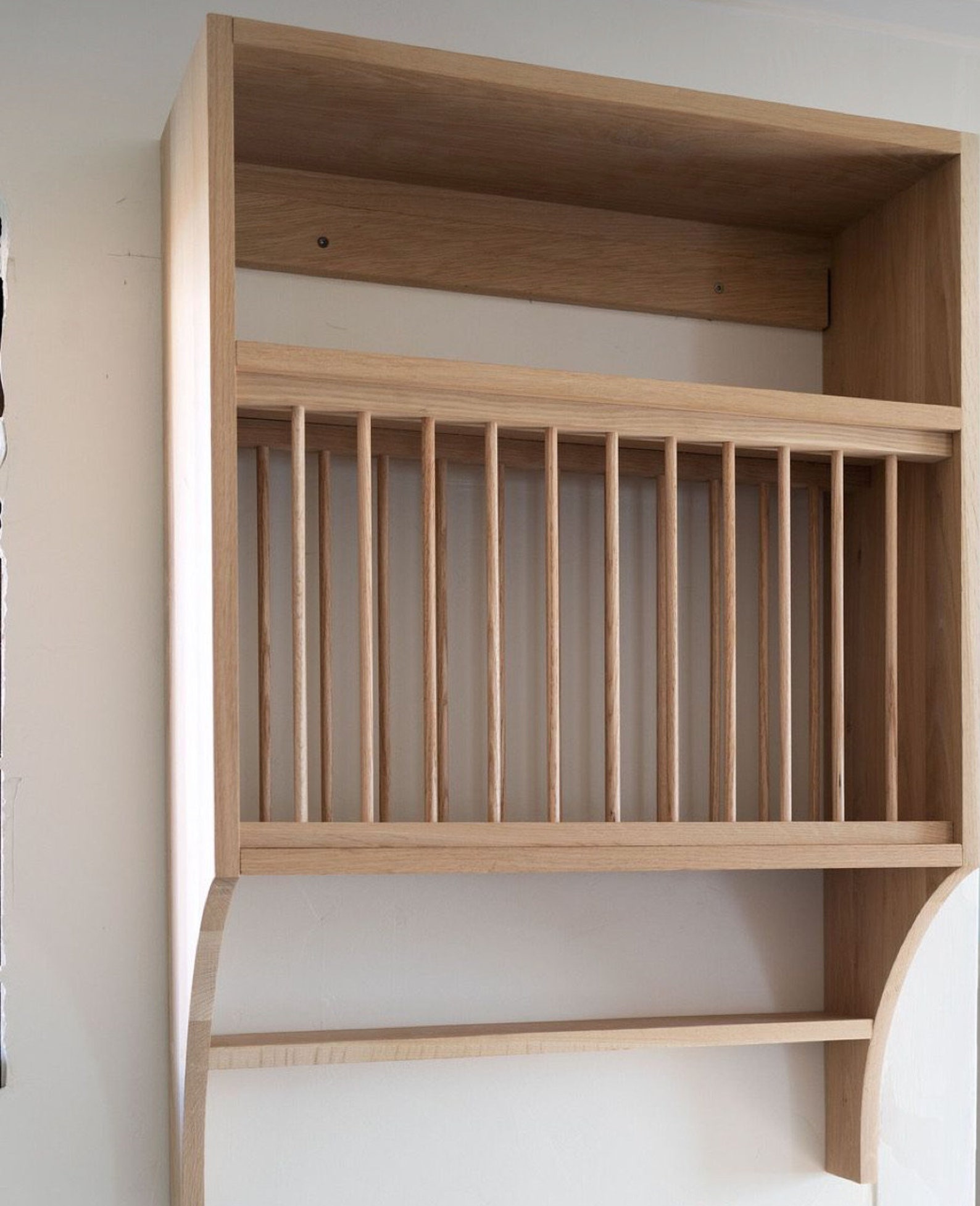 The Edgeley Bespoke Plate Rack Choice of Stain Finish Deposit Option ...