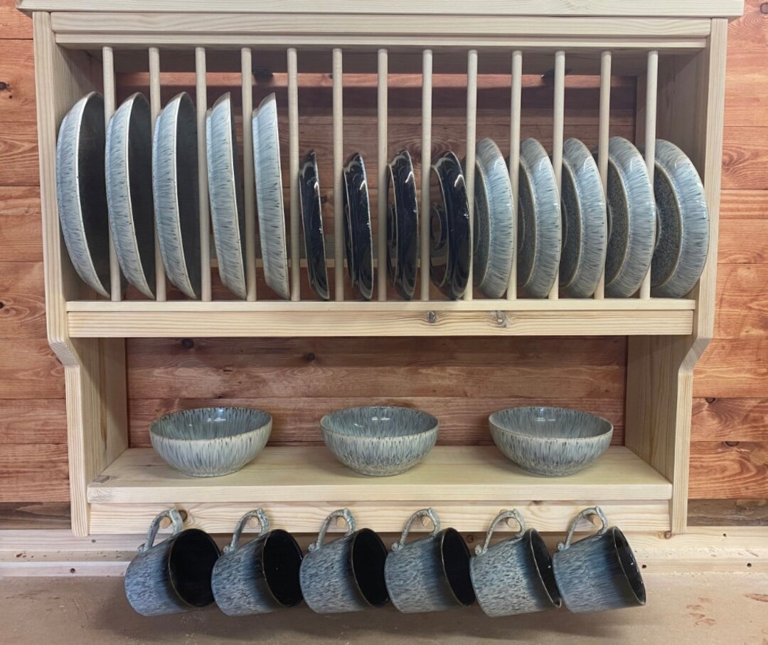 The Darley Dale Bespoke Plate Rack Natural Finish Deposit Option ...