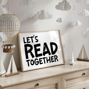 Modern Black and White Kids Wall Art Set | Educational Alphabet ...