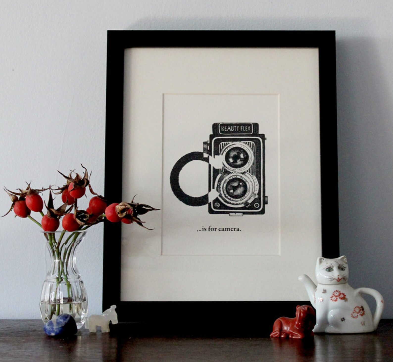 C is for Camera - Original Letterpress Print - Etsy
