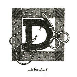 D is for DIY - Original Letterpress Print - Etsy