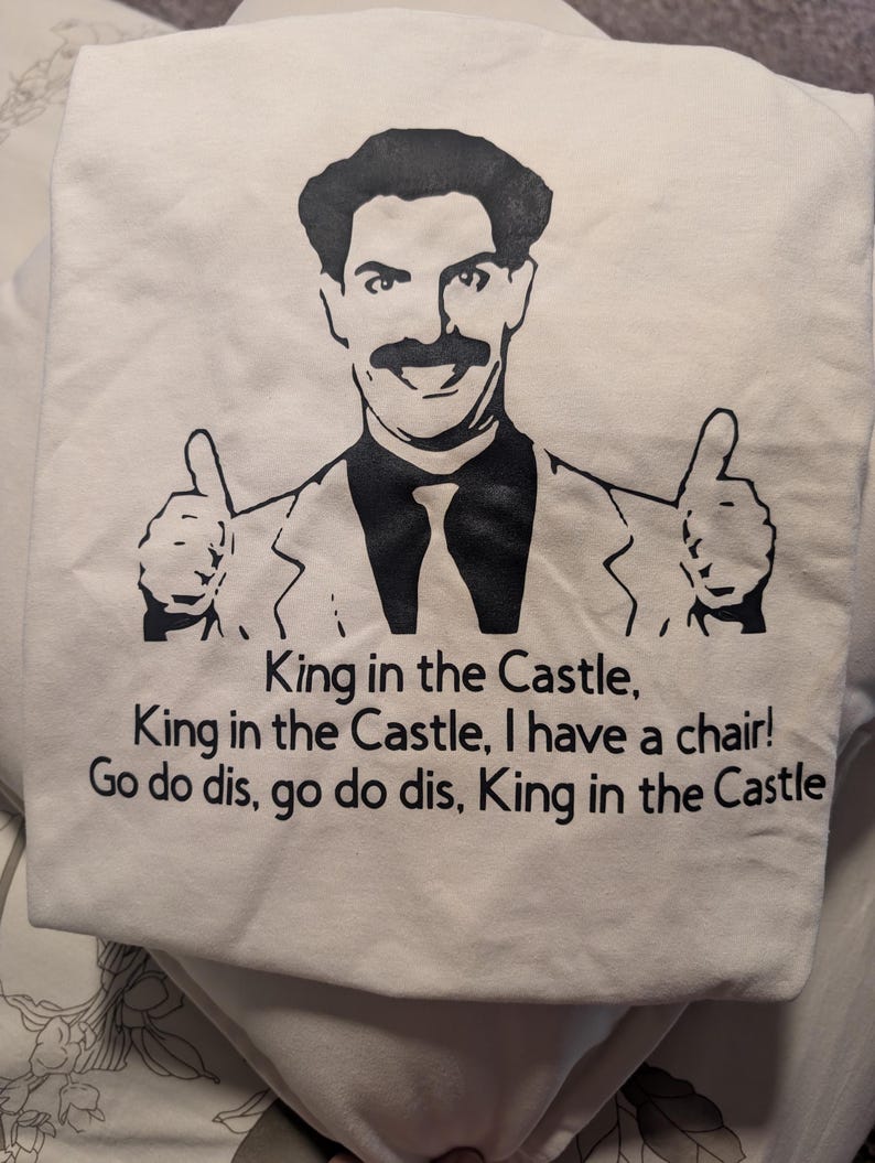 Borat, King of the Castle - Etsy