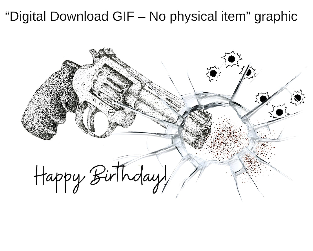 Revolver Birthday GIF Card • Animated Digital Download With Audio - Etsy
