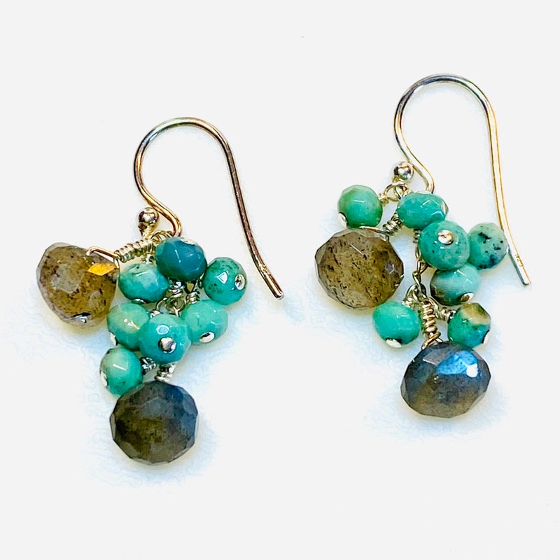 Cluster Earrings - Etsy