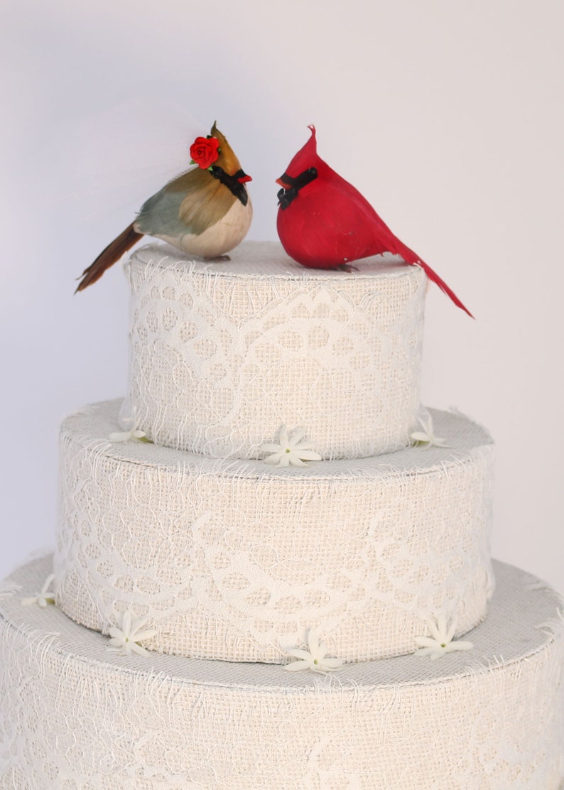 Cardinal Wedding Cake Topper for State Bird of North Carolina | Etsy