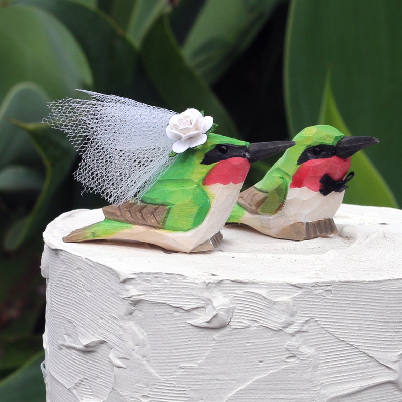 Hummingbird Wedding Cake Topper: Bride & Groom Love Bird Cake - Etsy
